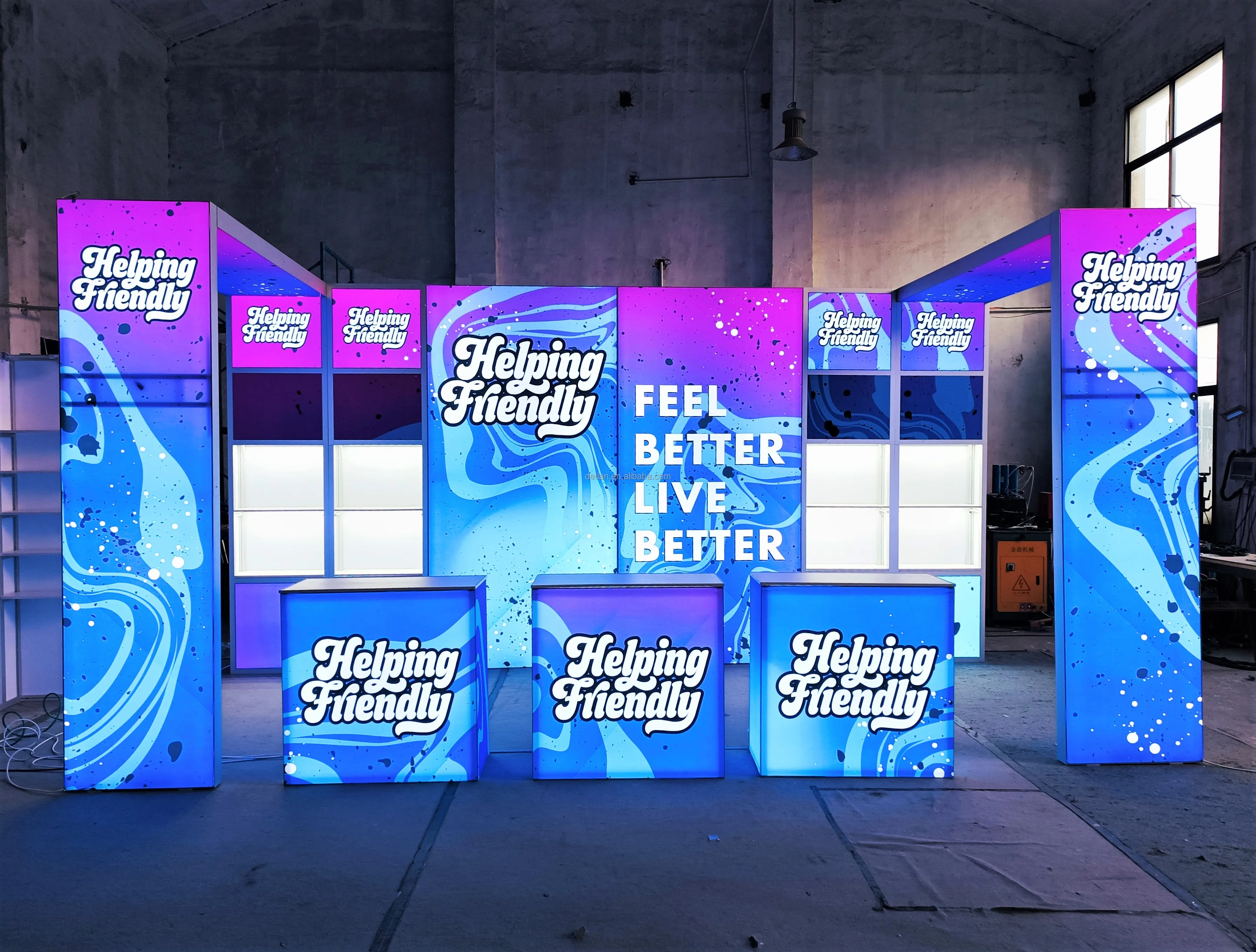 Custom Printed Backlit Background Light Backdrop LED