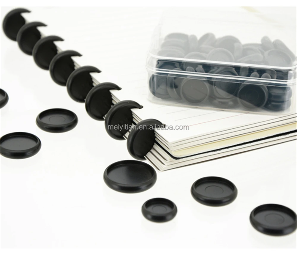 Colorful Plastic Disc Rings for Discbound Notebooks