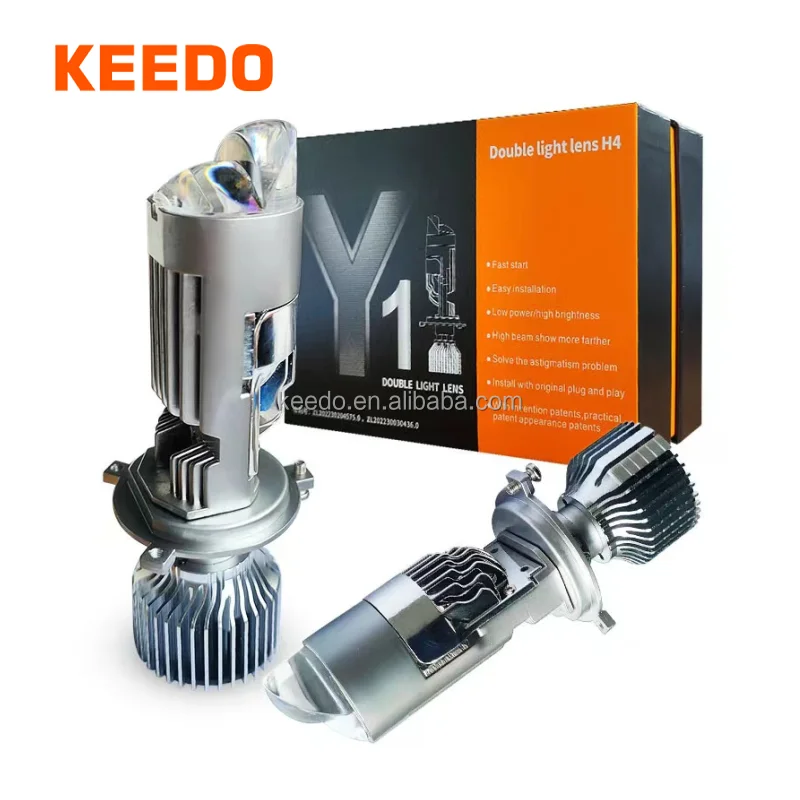 2022 Led Headlight H4 H7 Mini Projector Bi-led Lens Bulbs 6000k ...