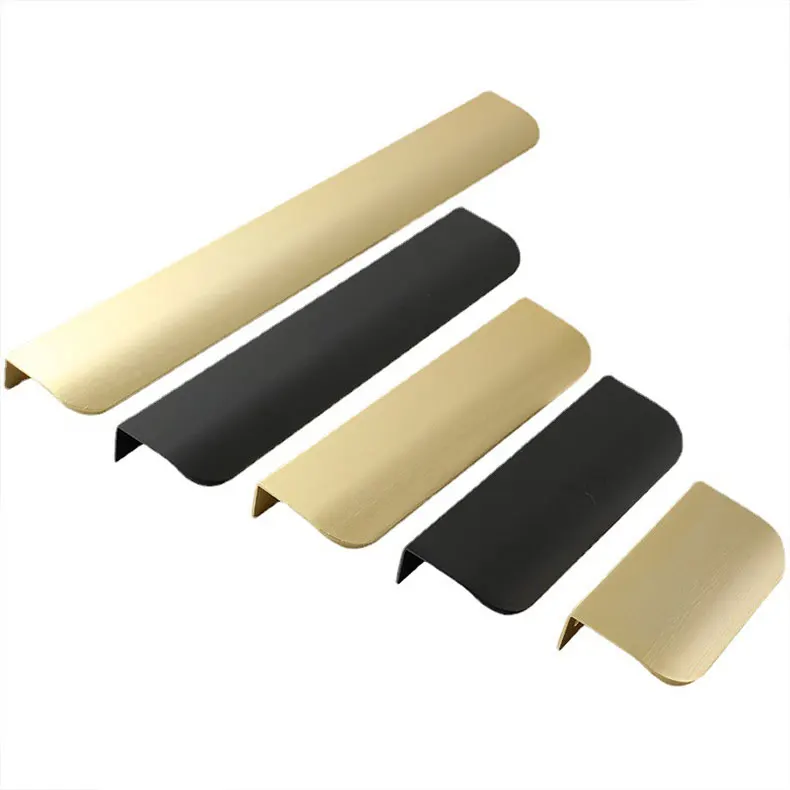 Stainless Steel Cabinet Handle Pull Edge Brushed Nickel Aluminium ...