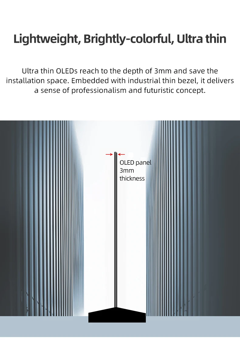 55inch High Transparent Oled Signage Display Toled Authentic Panel ...