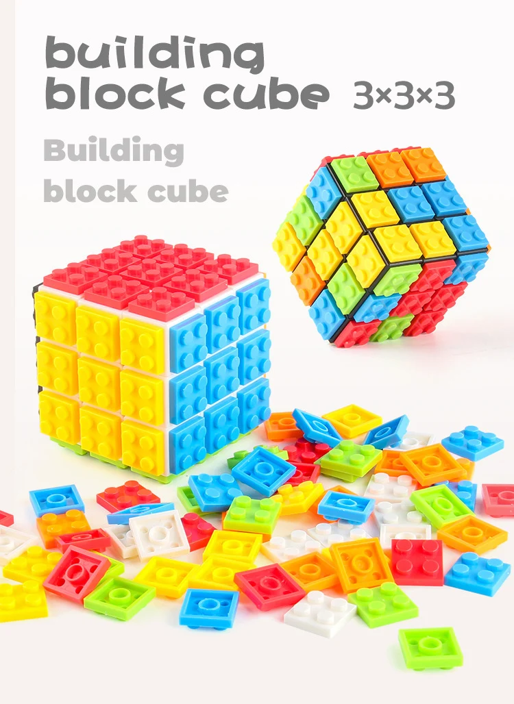 DIY Building Blocks 3x3 Magic Puzzle Cube - Educational Toy