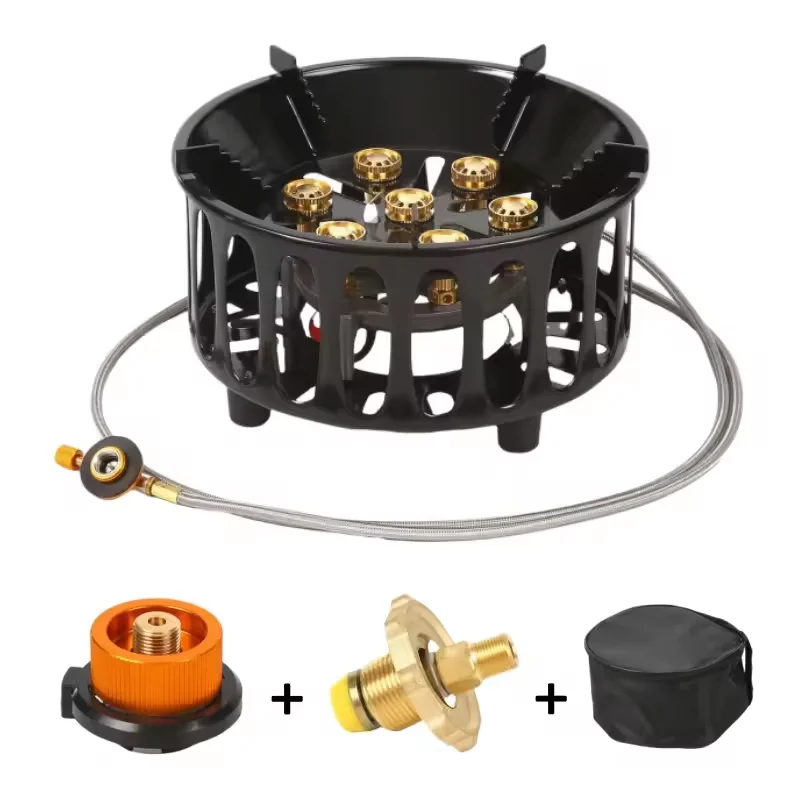 Outdoor Gas Burner Windproof Camping Stove Portable Tourist Equipment ...