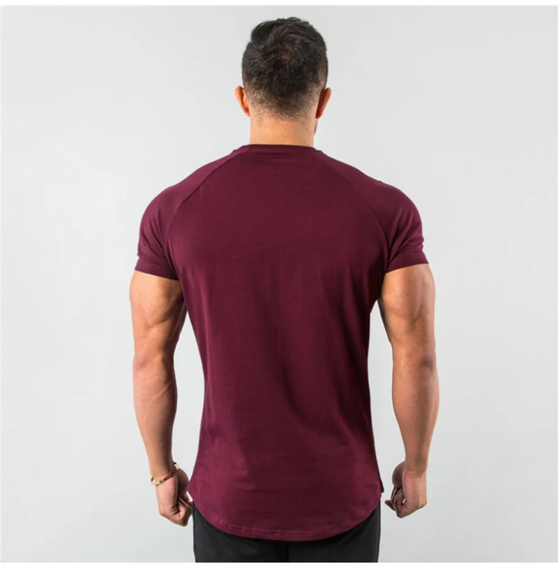 Custom Logo Men Fitness Short Sleeve Gym Sport Wear T Shirt Men's Shirt ...