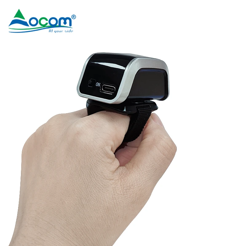 Outdoor Wireless Mini Finger Qr BarCode Reader Portable Wearable Ring ...