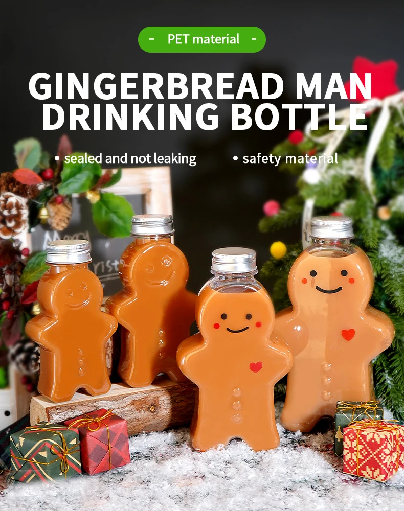 Gingerbread Bubble Tea Milk Coffee Summer Drinks PET Plastic Juice ...