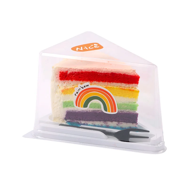 Wholesale Transparent Triangle Mousse Dessert Cake Tray Plastic ...
