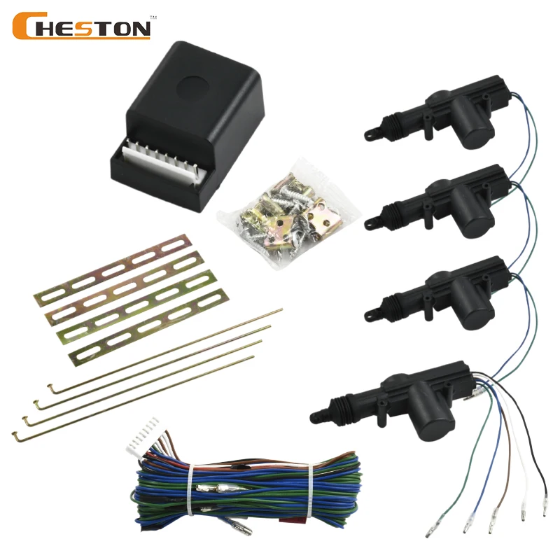 4 Door Lock Actuators 1 Master 3 Slaves Central Door Locking System Car ...