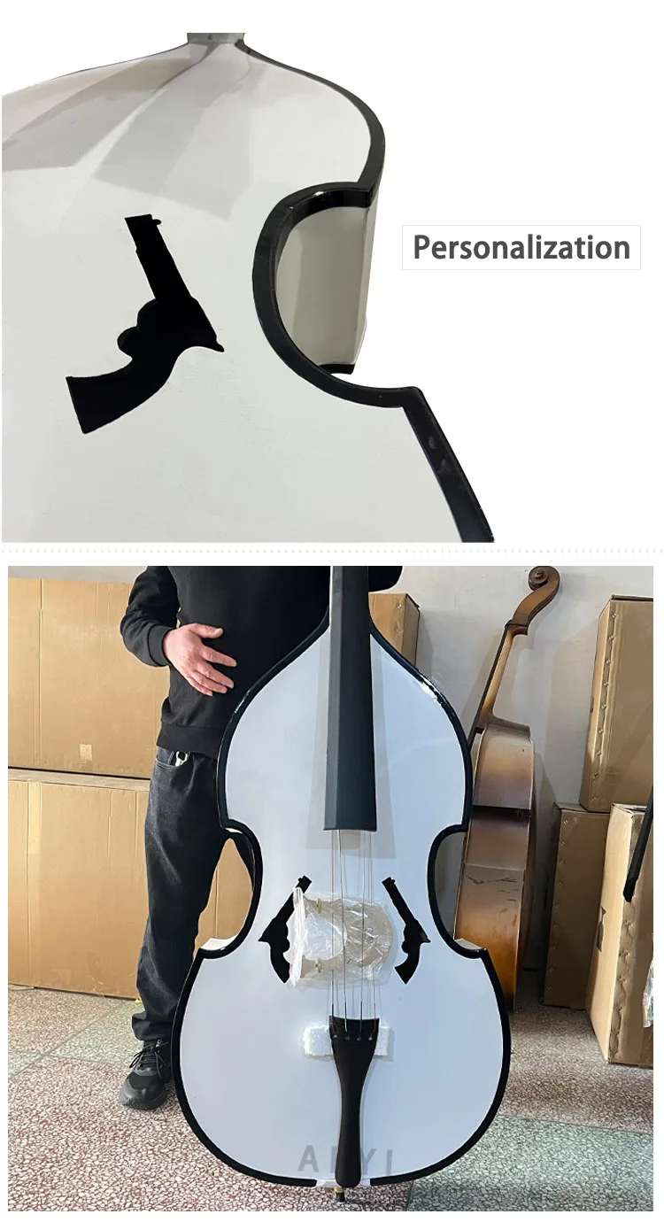 Customized Double Bass 4/4 3/4 Upright Bass Wholesale Kit