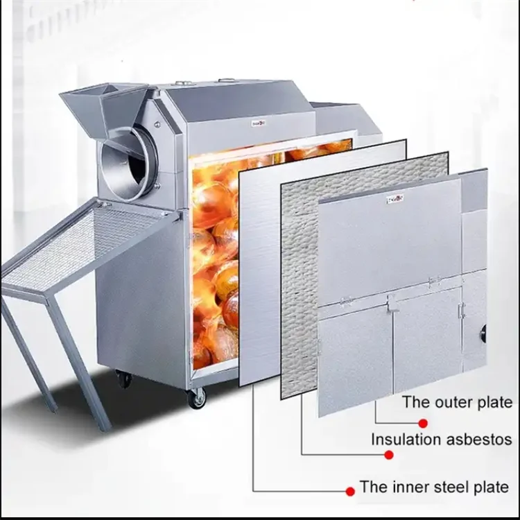 Multifunctional Corn Roasting Machine Electric Gas Nut Roaster Machine ...