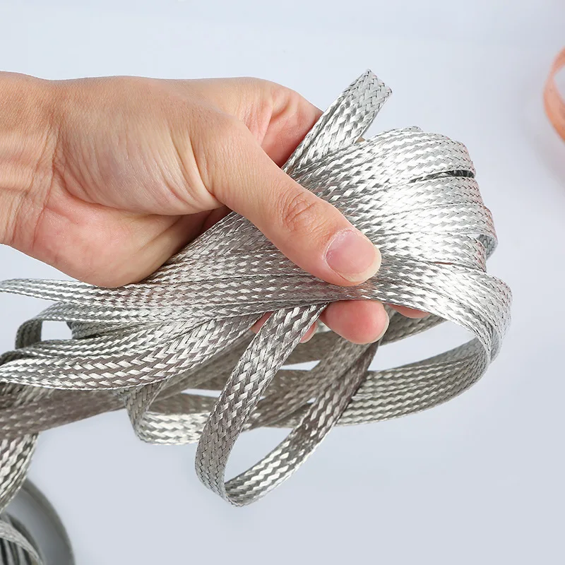 Tinned Copper Braid Cable Shielding Sleeve - Flexible Protection for ...