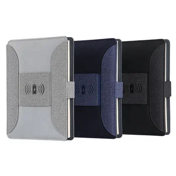 Wireless Charging Notebook With Phone Holder On The Cover - Buy ...