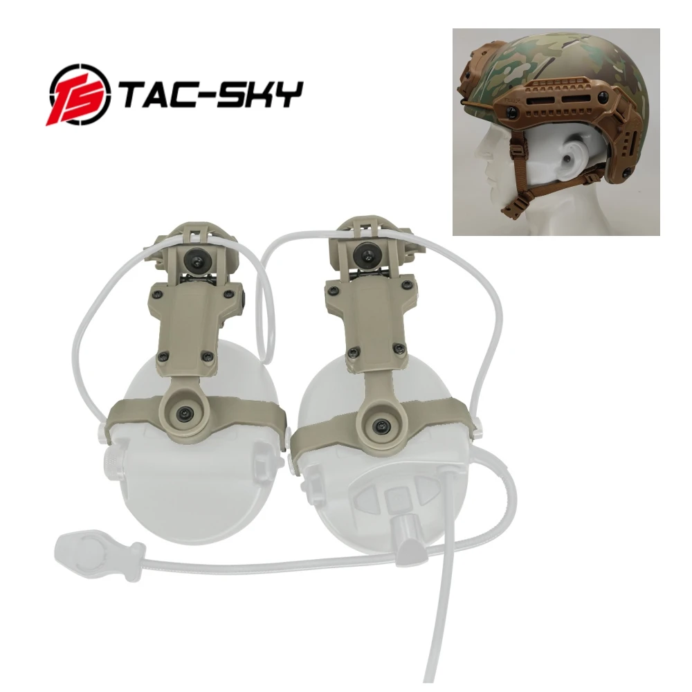 TS TAC-SKY Tactical Headset MTEK Rail Helmet AdapterCompatible with MSA ...
