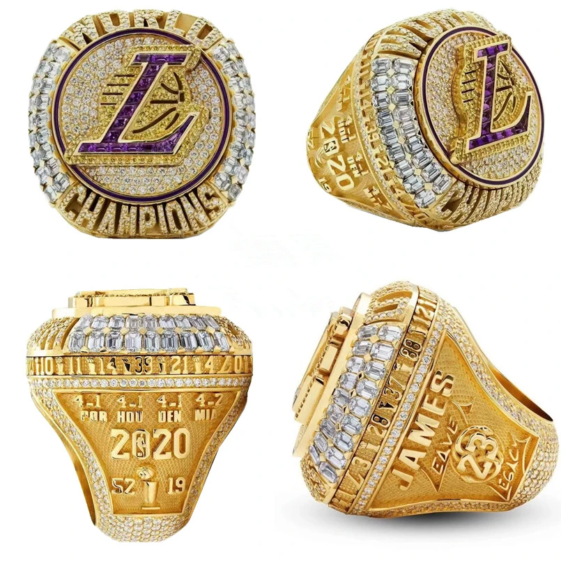 Wholesale Rhinestone Diamond Los Angeles Lakers Champion Sports Rings ...