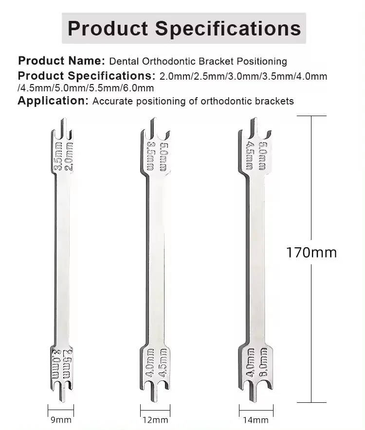 Dental Bracket Placement Gauge Dental Measuring Gauge Dental Bracekt ...