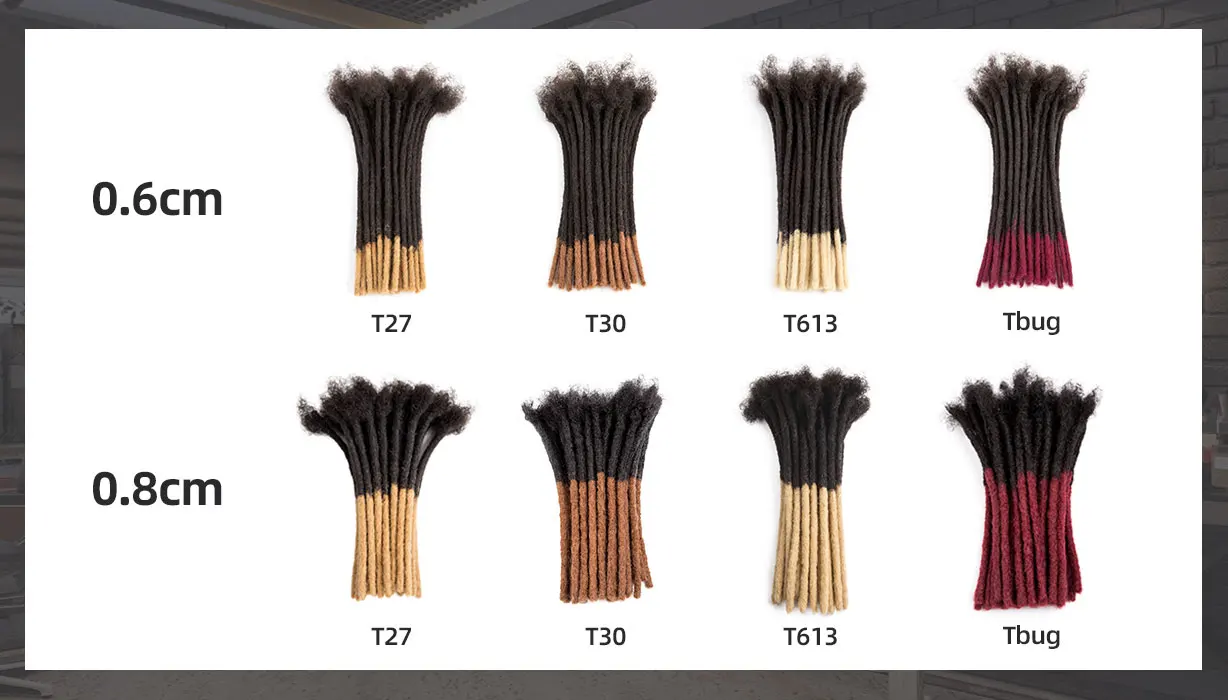 BLT #30 6-18 Inch Curly Tips Interlocked Sisters Locs Hair