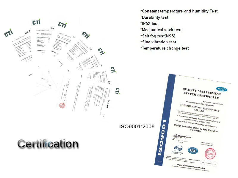 2P Fixed Socket Plastic Connector - IP50-IP64 Protection