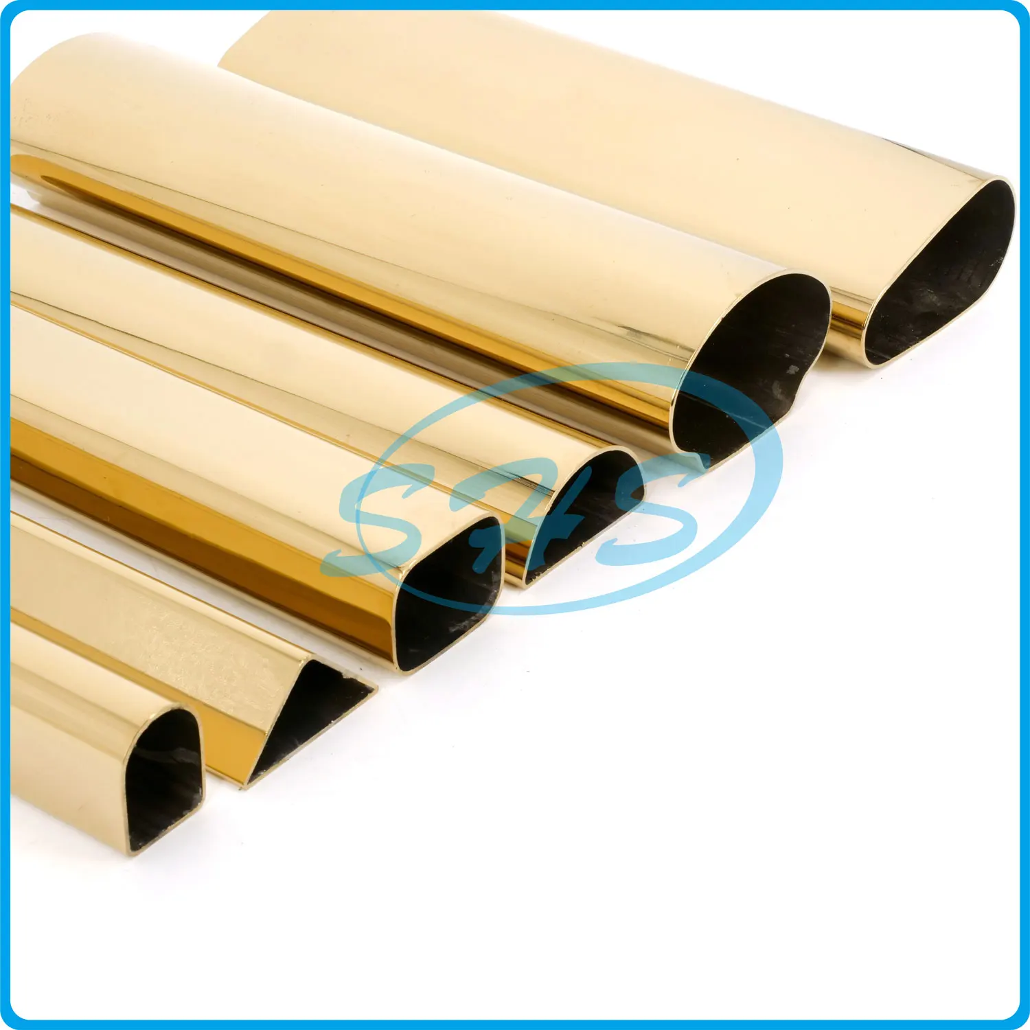 Foshan Manufacturer 201 304 316l Tube Pipe Gold Silver Color Metal Inox ...