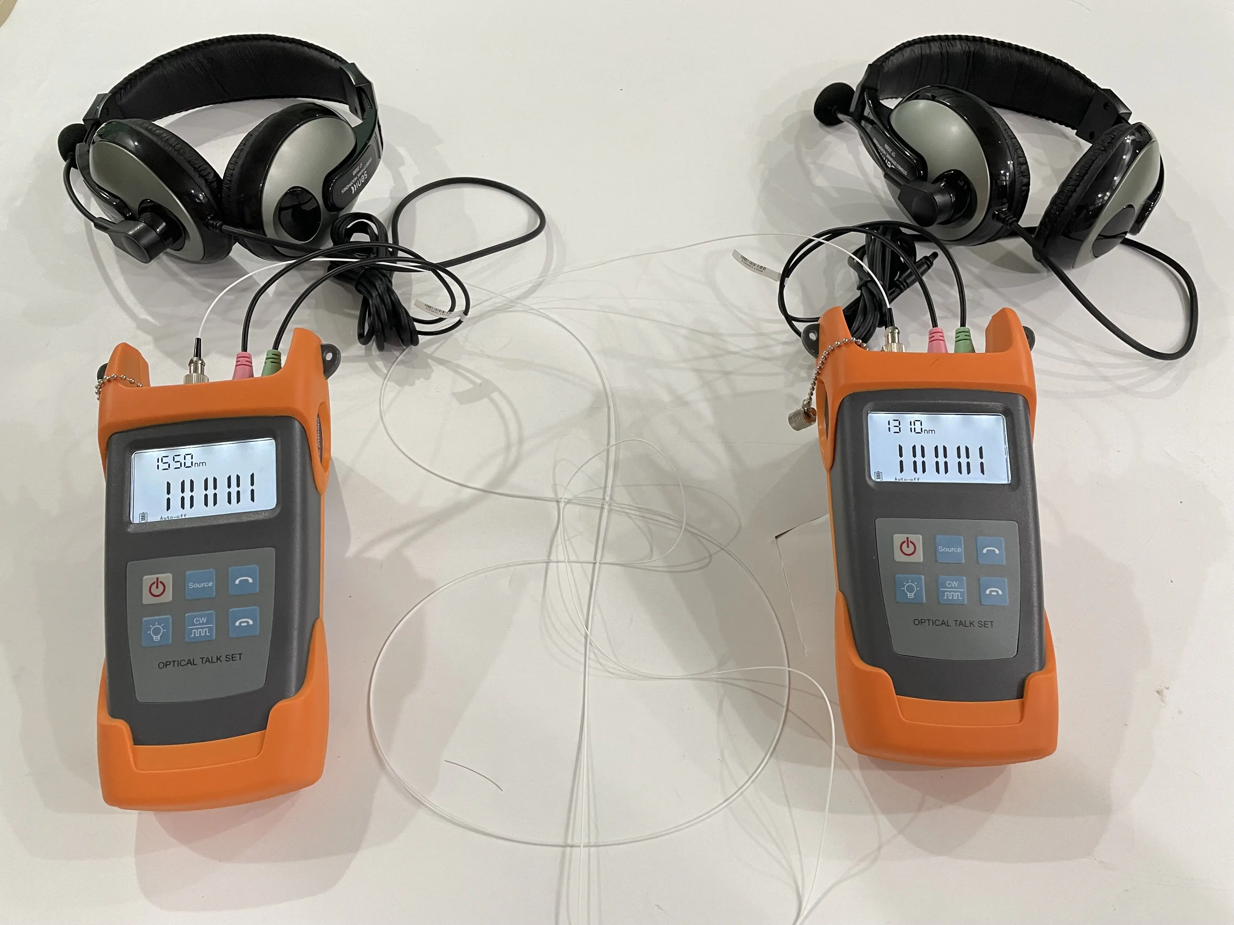 Full Duplex Communication Handheld Optical Fiber Talk Set