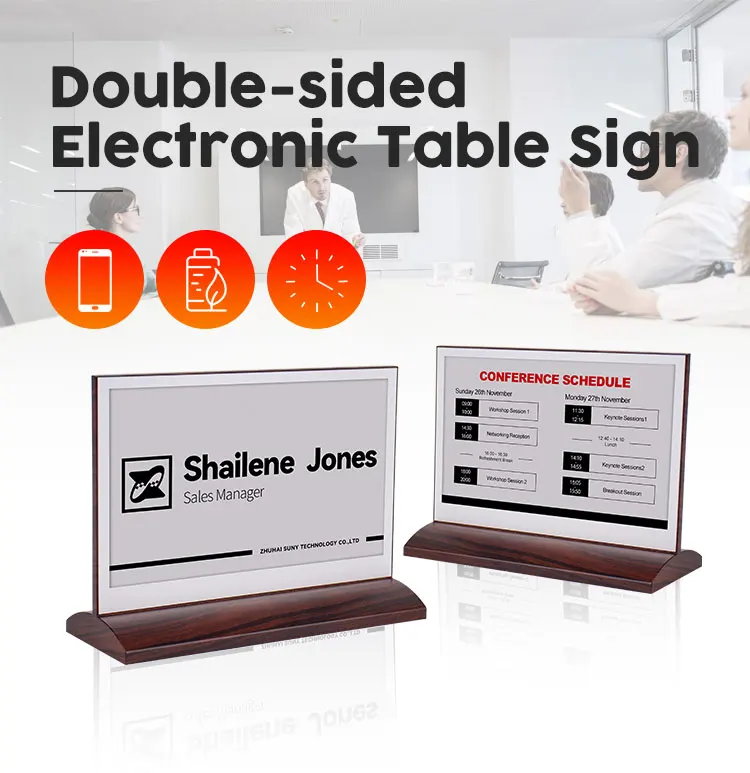 Big Size Electronic Sign Labels 7.5 Inch Conference Meeting Room Large ...