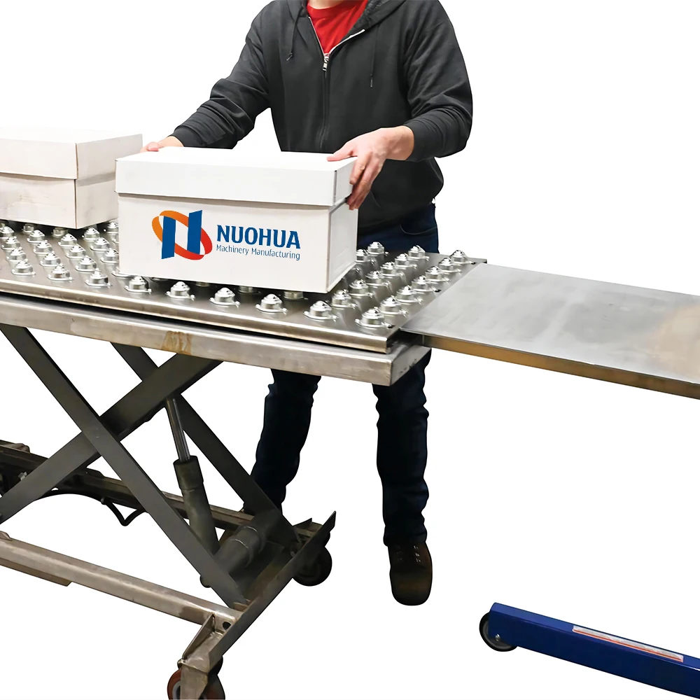 Roller Table Conveyor with Galvanized Ball Transfer Unit