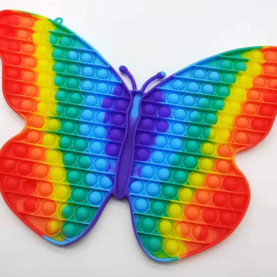 Big Size Butterfly Pops Fidget Toy Push Pops Bubbles Kid Educational ...