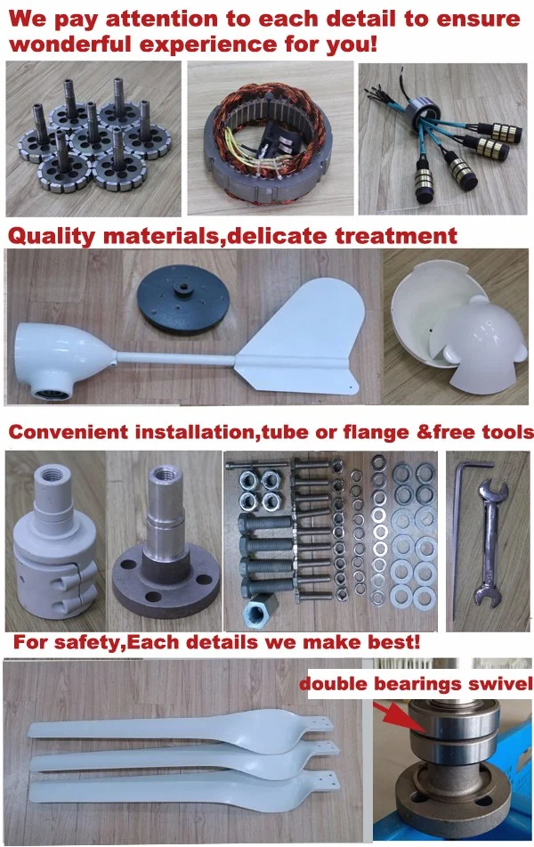 Residential Micro Horizontal Wind Turbine Wind Power Generator 12v 24v ...