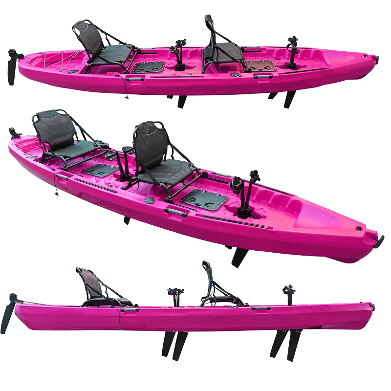 Neokudo 2024 Sit On Top Tandem Fishing Kayak Canoe/kayak Lldpe 13ft ...