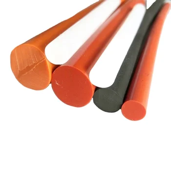High Temperature Solid Silicone Rubber Rod Polyurethane Rubber Cord ...