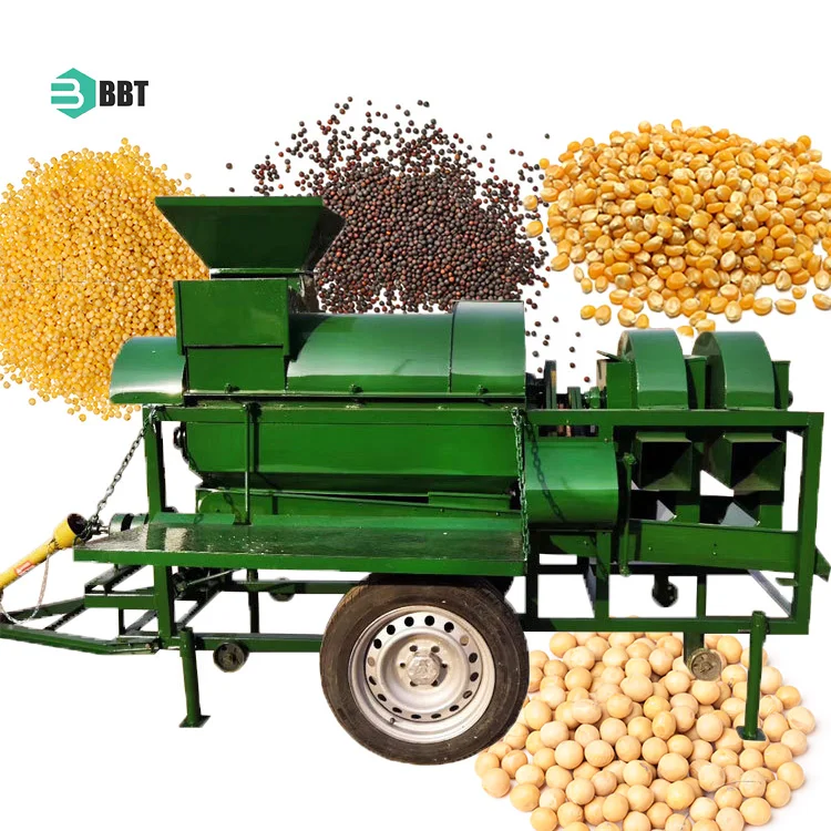 Electric Millet Soybean Threshing Machine - High Productivity