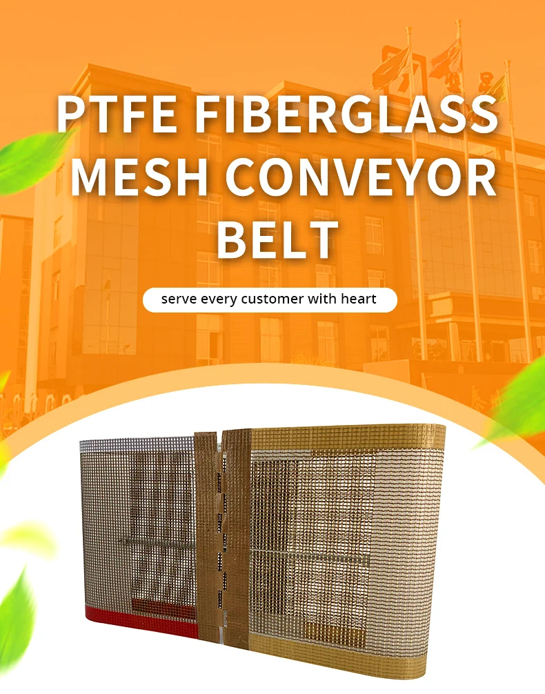 Washable Mesh Belt Fireproof Porous Ptfe Coated Conveyor Belt - Buy ...