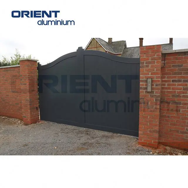 Exterior main gate designs for driveway gates driveway aluminium gate ...