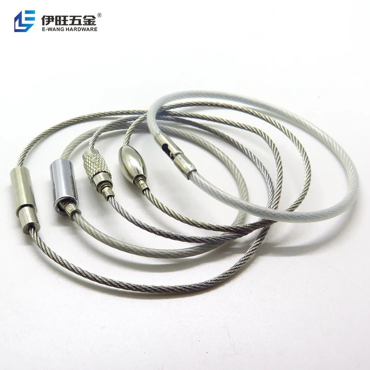 Yiwang Stainless Steel Wire Rope Keychain Cable Key Ring - Buy Cable ...
