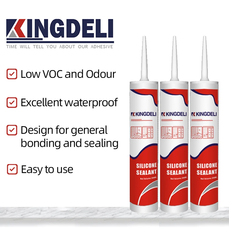 Kingdeli Oem 300ml Neutral Cure Multipurpose Glass Sealant Rtv Glue Weatherproof Silicone ...