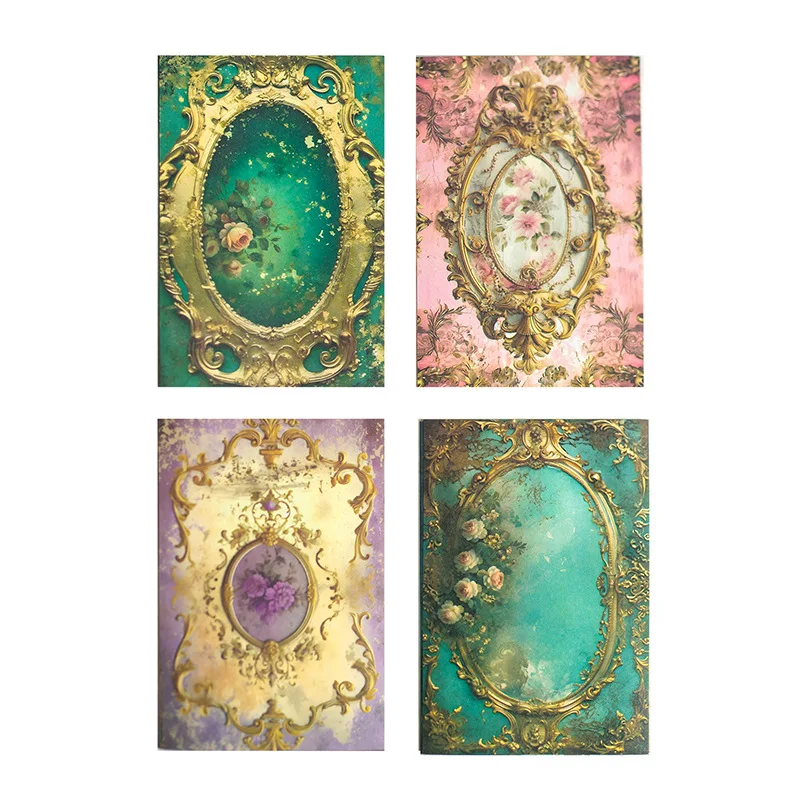 30 Pieces/pack Material Paper Rococo Palace Wall Series European Retro ...