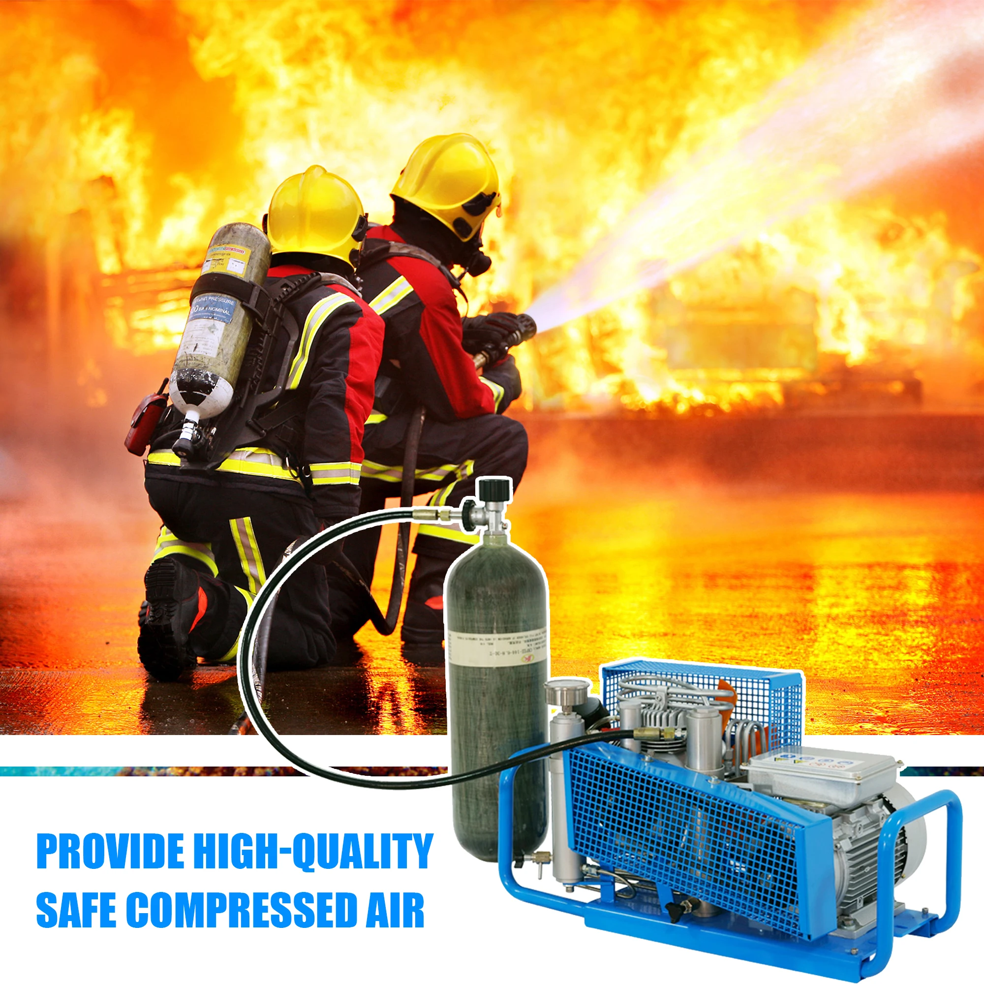 Scu100 Dmc 4500psi 300bar Air Compressor Pcp Scuba Compressor Paintball ...