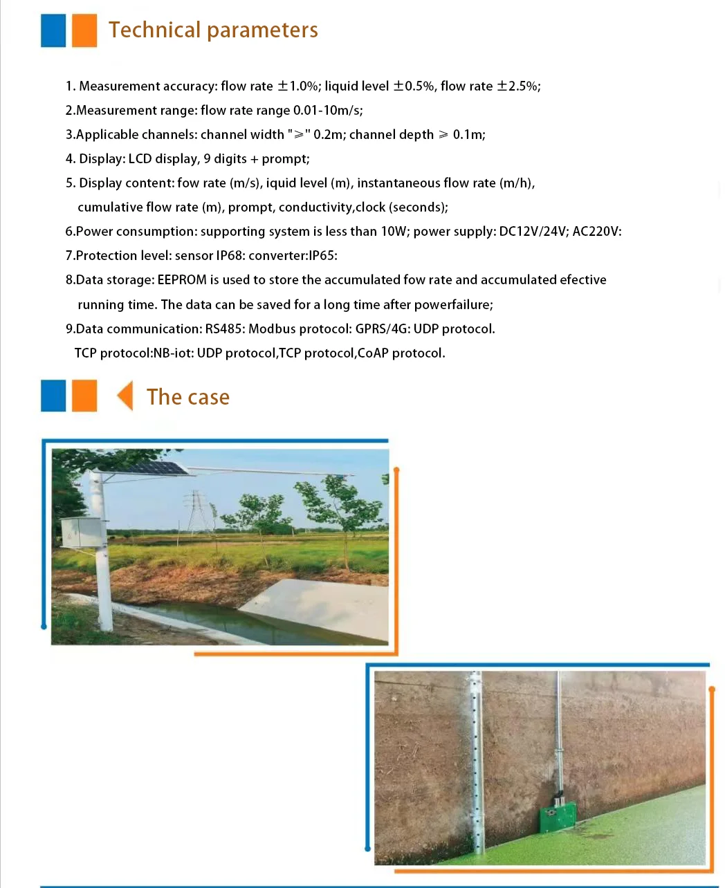 Open Channel Electromagnetic Flow Meter For Sale Digital Display Flow ...