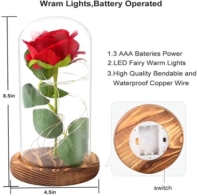 Wholesale Glass Rose - Never Fade Rose for Special Occasions