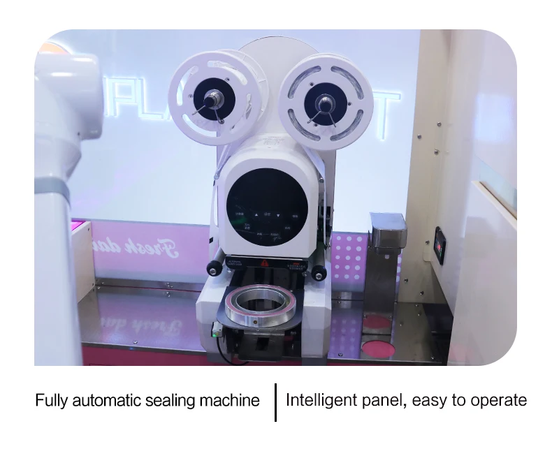 Smart Milk Boba Bubble Tea Vending Machine - Fully Automatic