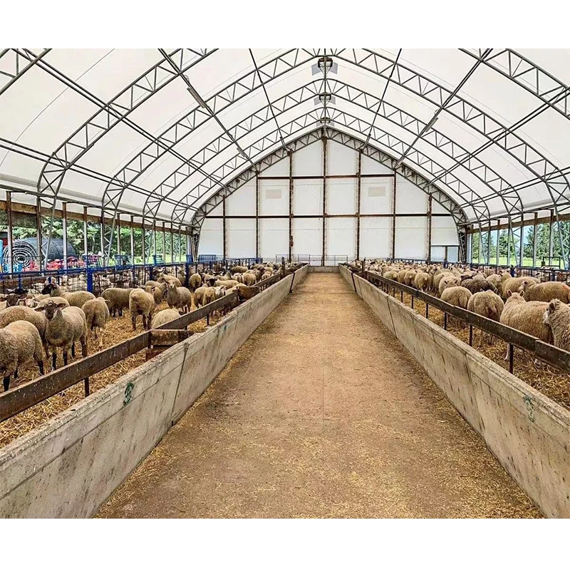 Alibaba.com: Customize Size Outdoor Animal Shed Steel Frame PVC Fabric ...