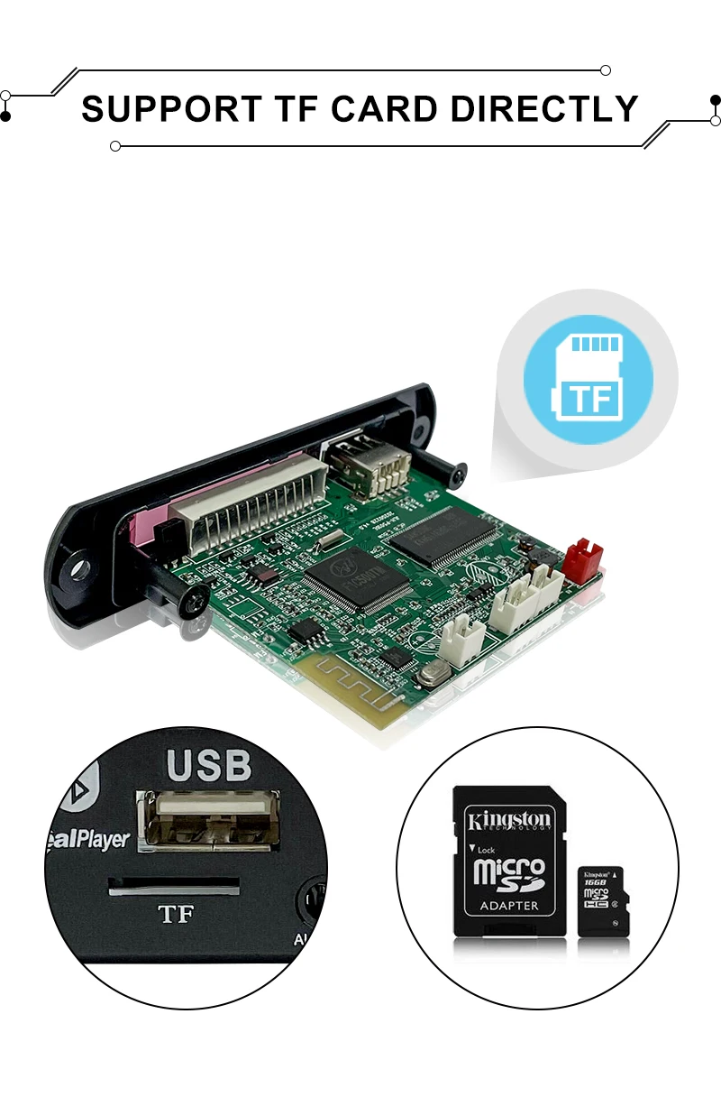 MP5 Decoder PCBA with BT Panel - Multilayer Electronic Circuit Board