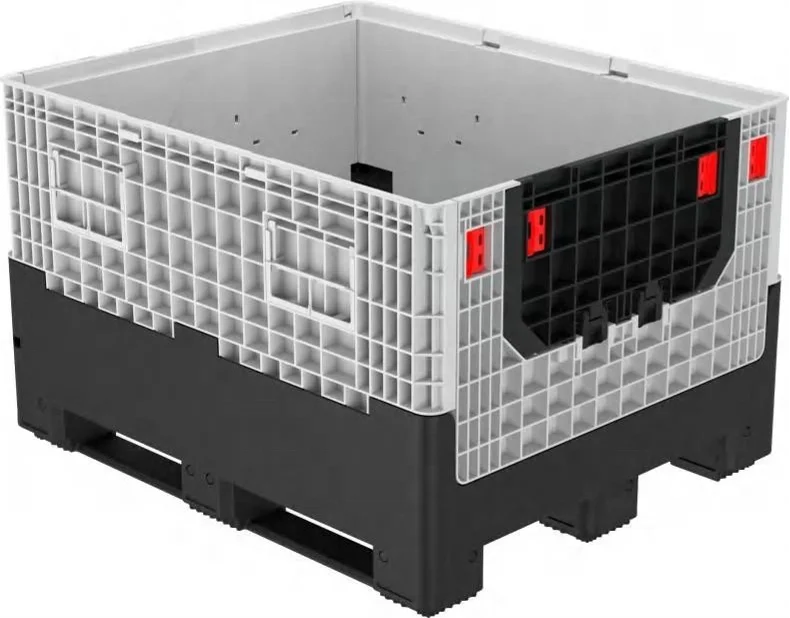 Vented Side Plastic Pallet Box and Agricultural Storage Plastic Pallet ...