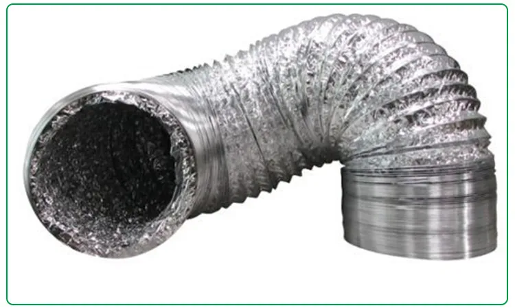 Aluminum Foil Duct Flexible air Duct High Temp Duct for air ...