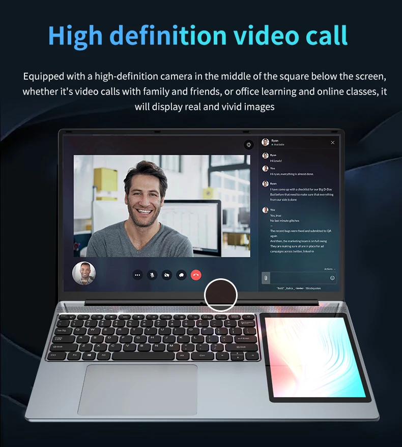 Office Laptop Intel Graphics Card 2024 New US CN IPS Customized Dual ...