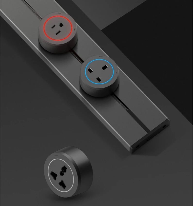 2024 Track Socket Office House Kitchen Power Rail System Electric Track ...