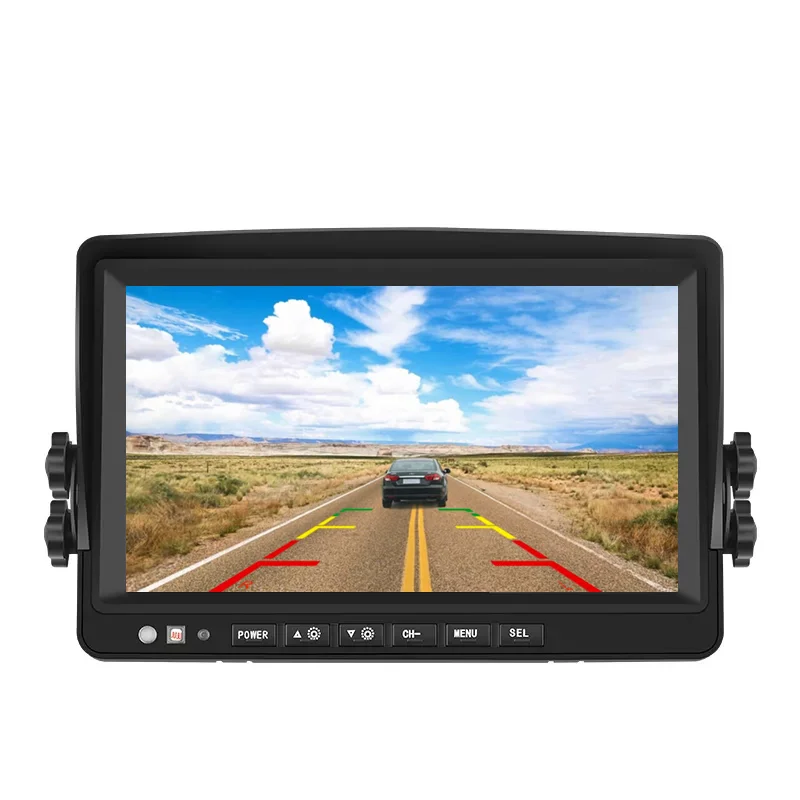 9-35v Desktop Monitor 9 Inch Car Mirror Screen Night Vision Rear 2 ...