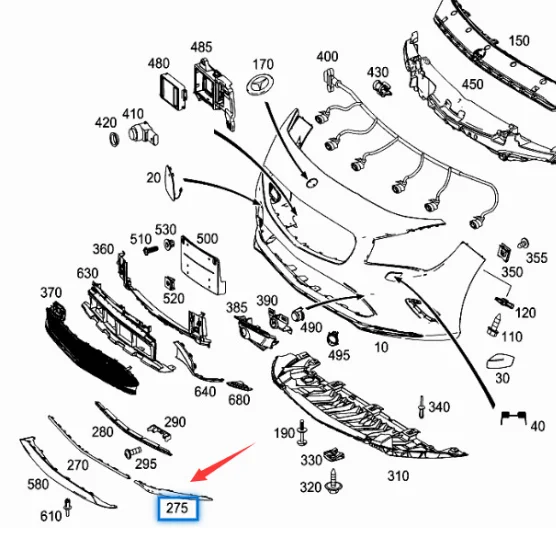 Mercedes-benz W213 Body Kit - High-Quality Decorative Strips