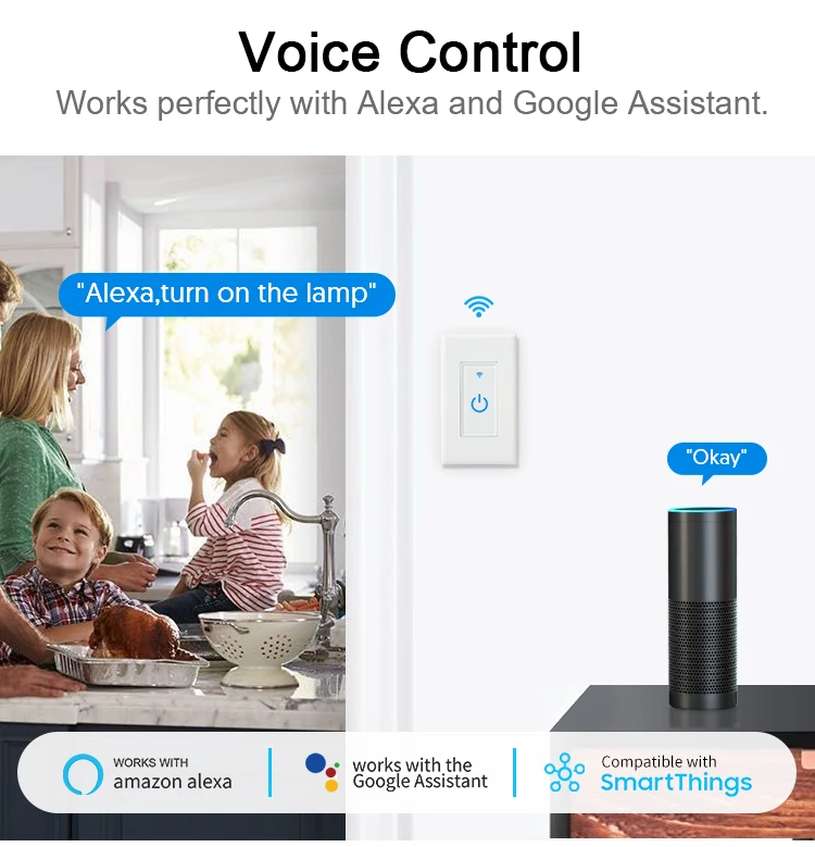 KS-602 Smart Physical Switch - US Standard Wifi Light Control