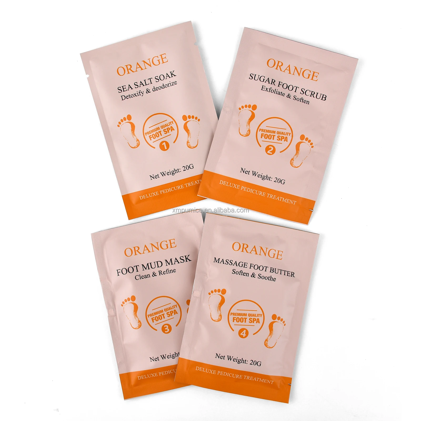 Foot Soak 4 Step System Jelly Spa Pedicure and Scrub Foot Spa Soaker ...