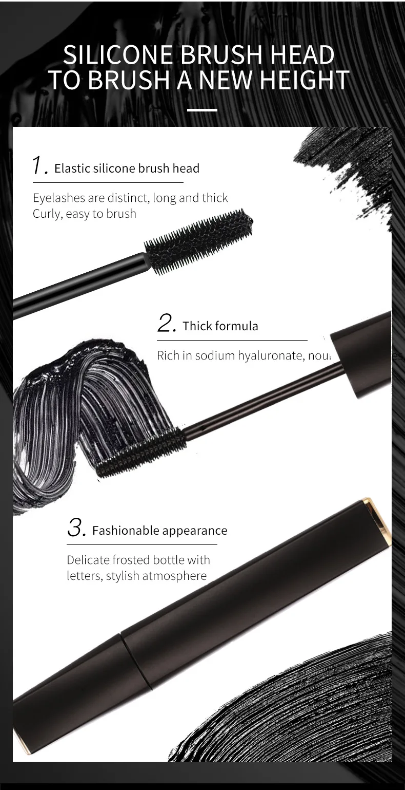 Private Label Color Waterproof 5d Fiber Silk Mascara with My logo Long ...